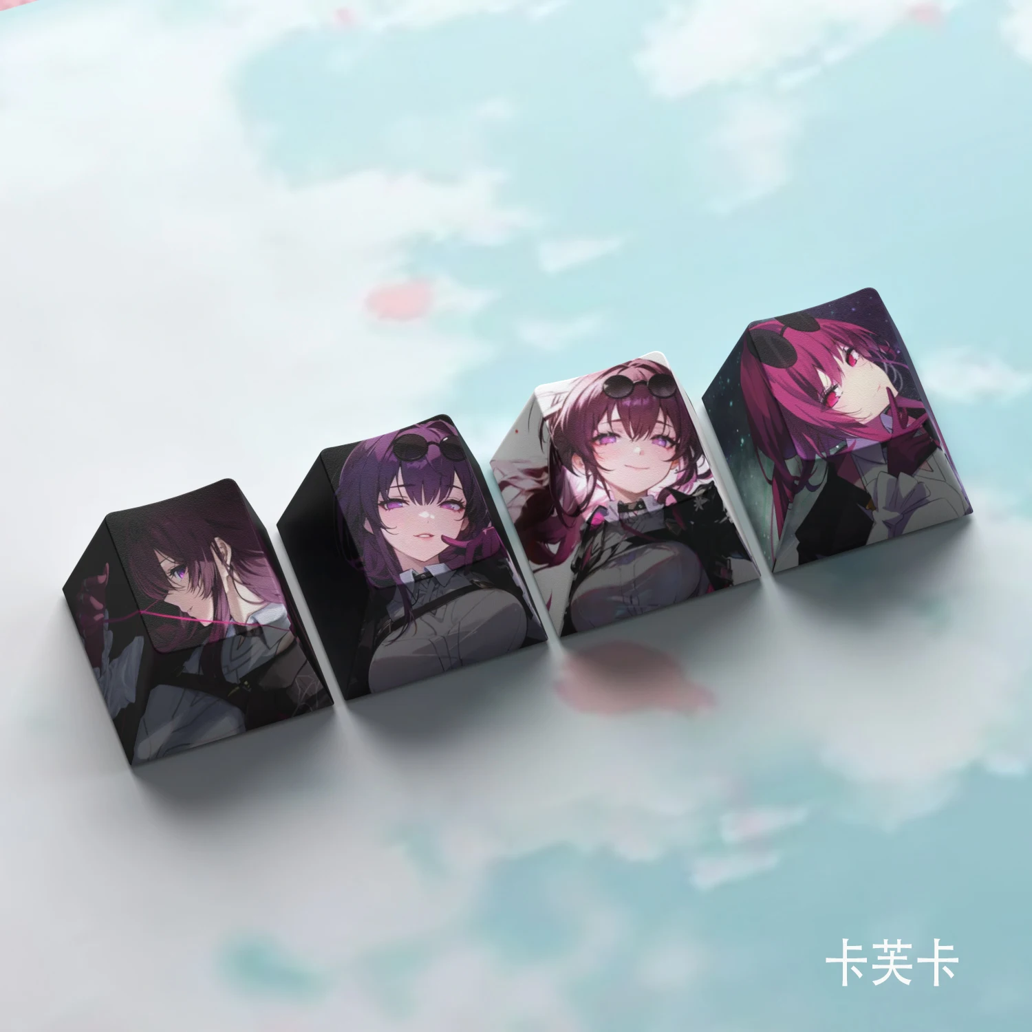 4Pcs Kafka Dan Heng Aventurine Keycap Honkai Star Rai Jing Yuan Keycaps ...