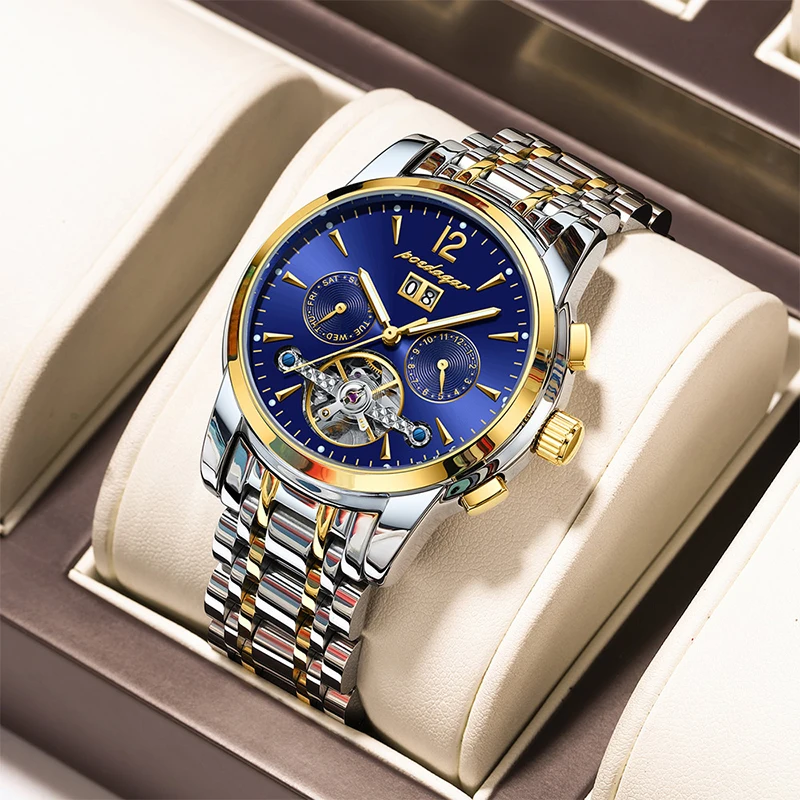 Poedagar Merk Heren Horloges Automatisch Mechanisch Horloge Tourbillon ...