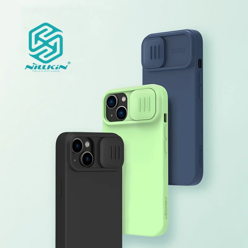 Nillkin-Silky-Liquid-Slicone-Case-for-iPhone-13-14-15-Pro-Max-Plus-with ...