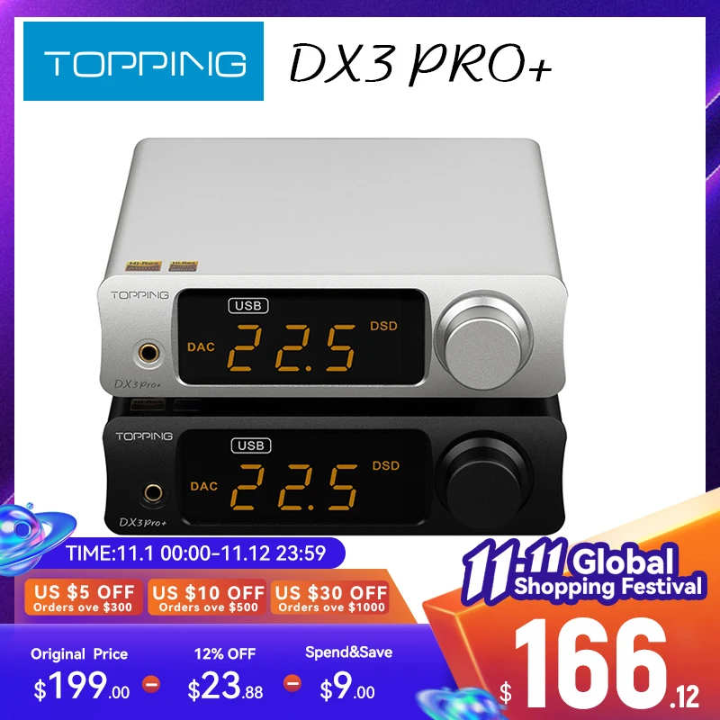 토핑 DX3 PRO + DAC 헤드폰 앰프 ES9038Q2M 디코더 Bluetooth 5.0 LDAC 오디오 DX3 PRO ...