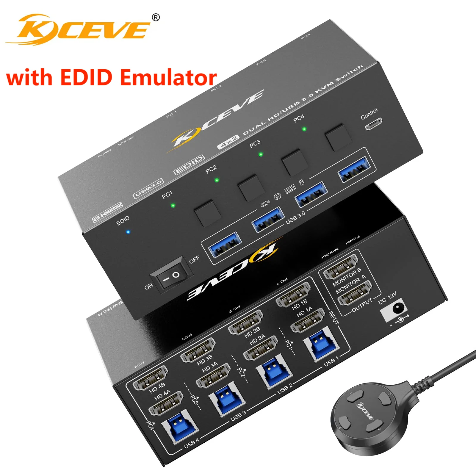 Interruptor-KVM-con-emulador-EDID-8K-HDMI-2-monitores-4-ordenadores ...