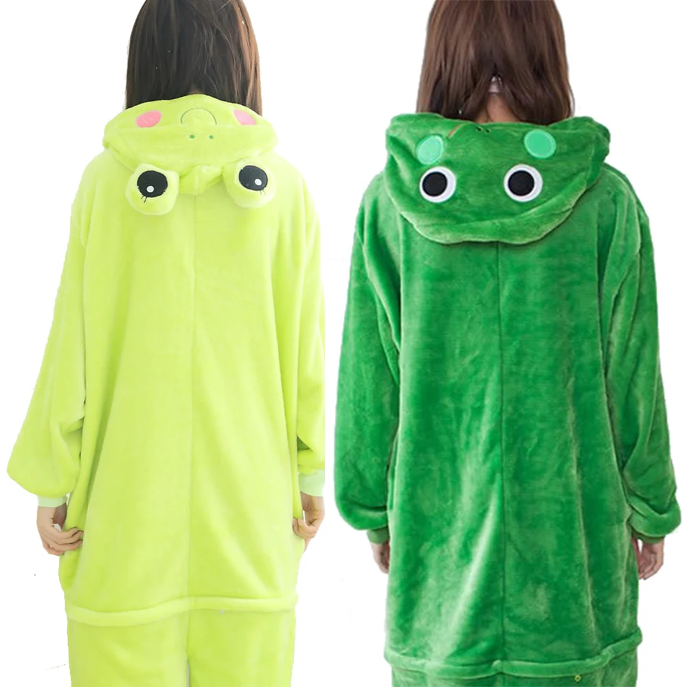 Green Frog Pajamas Kigurumi Women Animal Onesie For Adults Men One ...