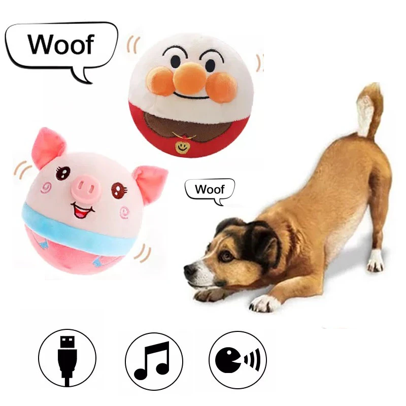 Electronic Dog Toy Ball Smart Bouncing Jump Pet Balls Interactive Dogs ...