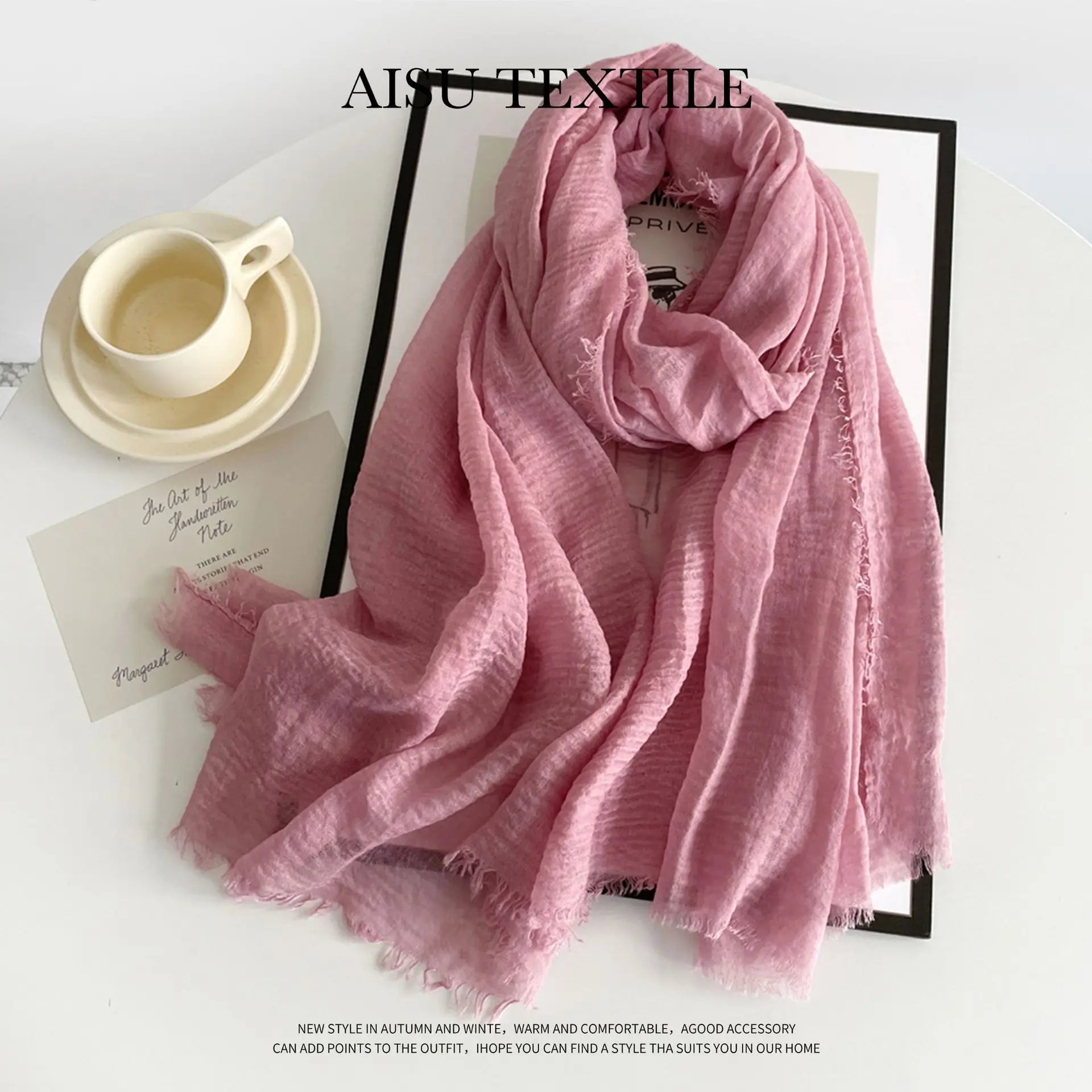 Solid-Color-Cotton-and-Linen-Scarves-Autumn-Winter-New-Women-s-Retro ...