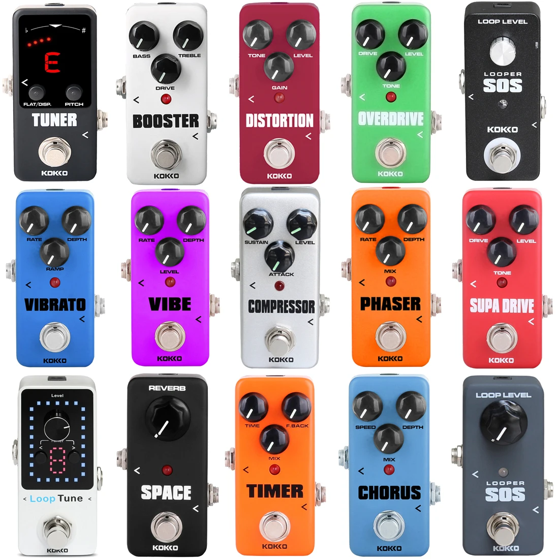 KOKKO Electric Guitar Effects Pedal Compressor Mini Tuner Distortion ...