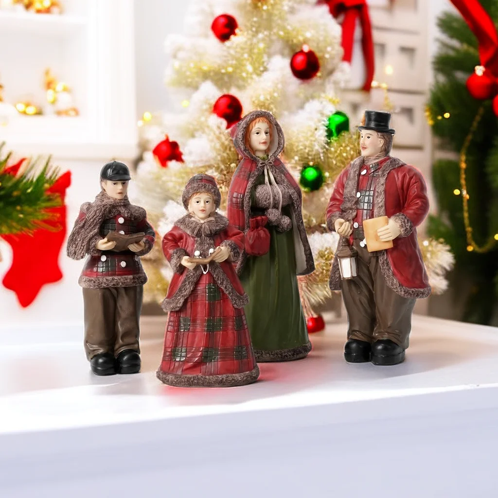 Choir-resin-hand-painted-figure-statue-ornaments-Christmas-festive ...