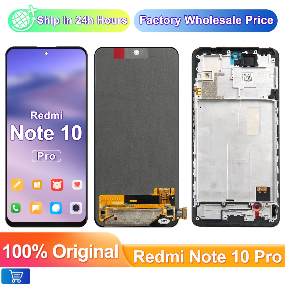 Pantalla táctil LCD Original de 6,67 "para Xiaomi Redmi Note 10 Pro ...