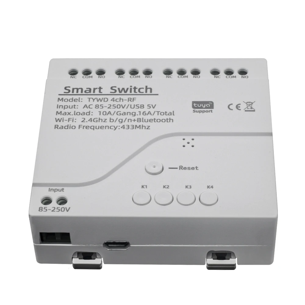 Tuya-Wifi-RF-4-Channel-Module-7-32V-85-250V-Garage-Door-Gate-Home ...