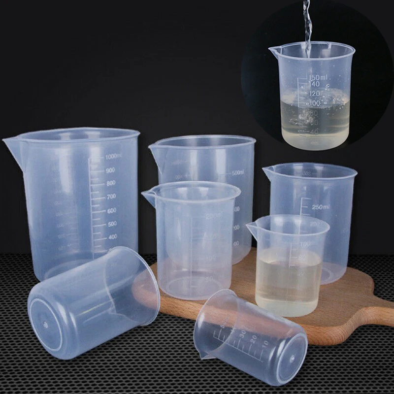 Measuring-Cup-Laboratories-Parts-Beaker-Kitchen-Tool-Plastic-Jug-Small ...