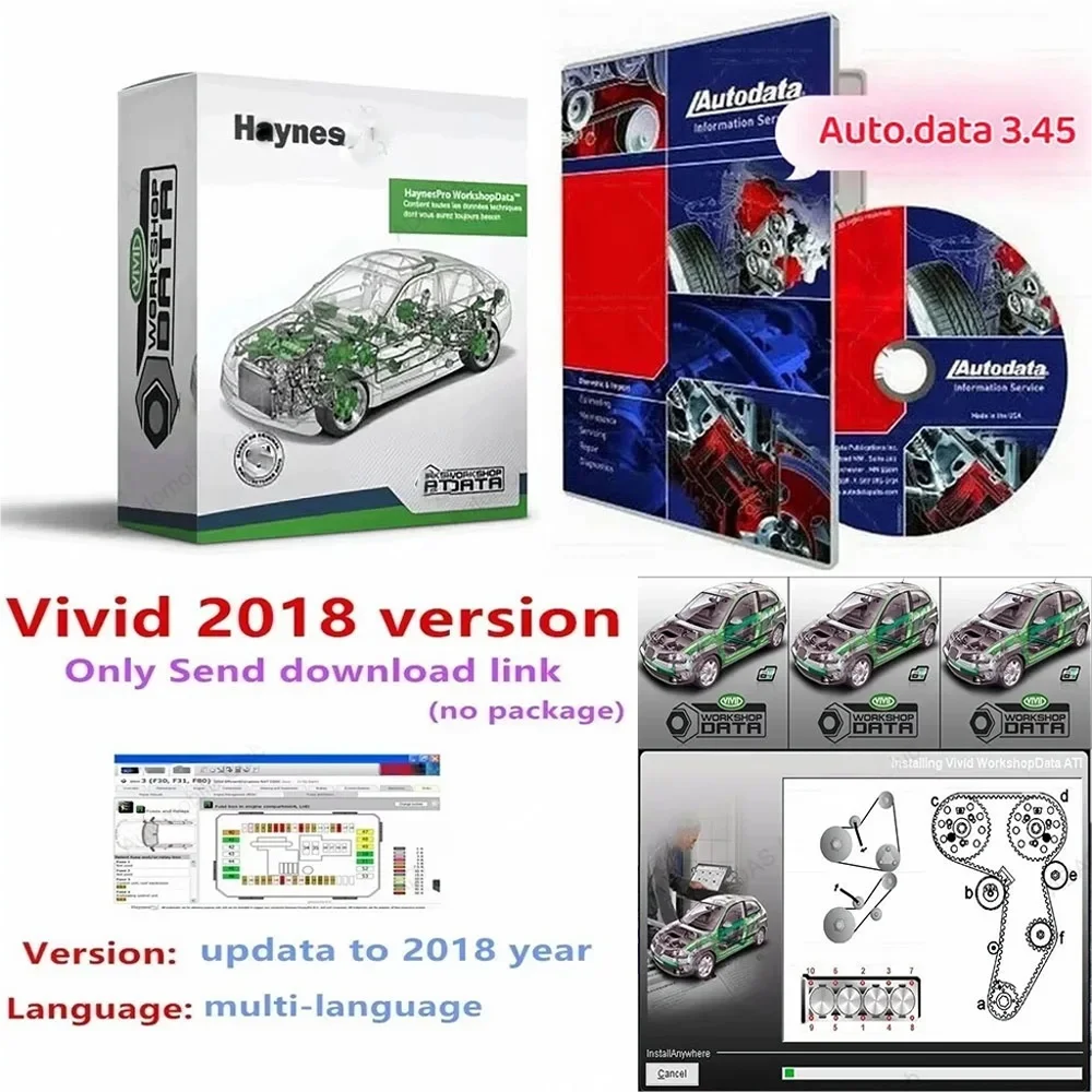 2025 Dernière version HAYNES 2018 avec Vivid 2015 + logiciel de voiture ...