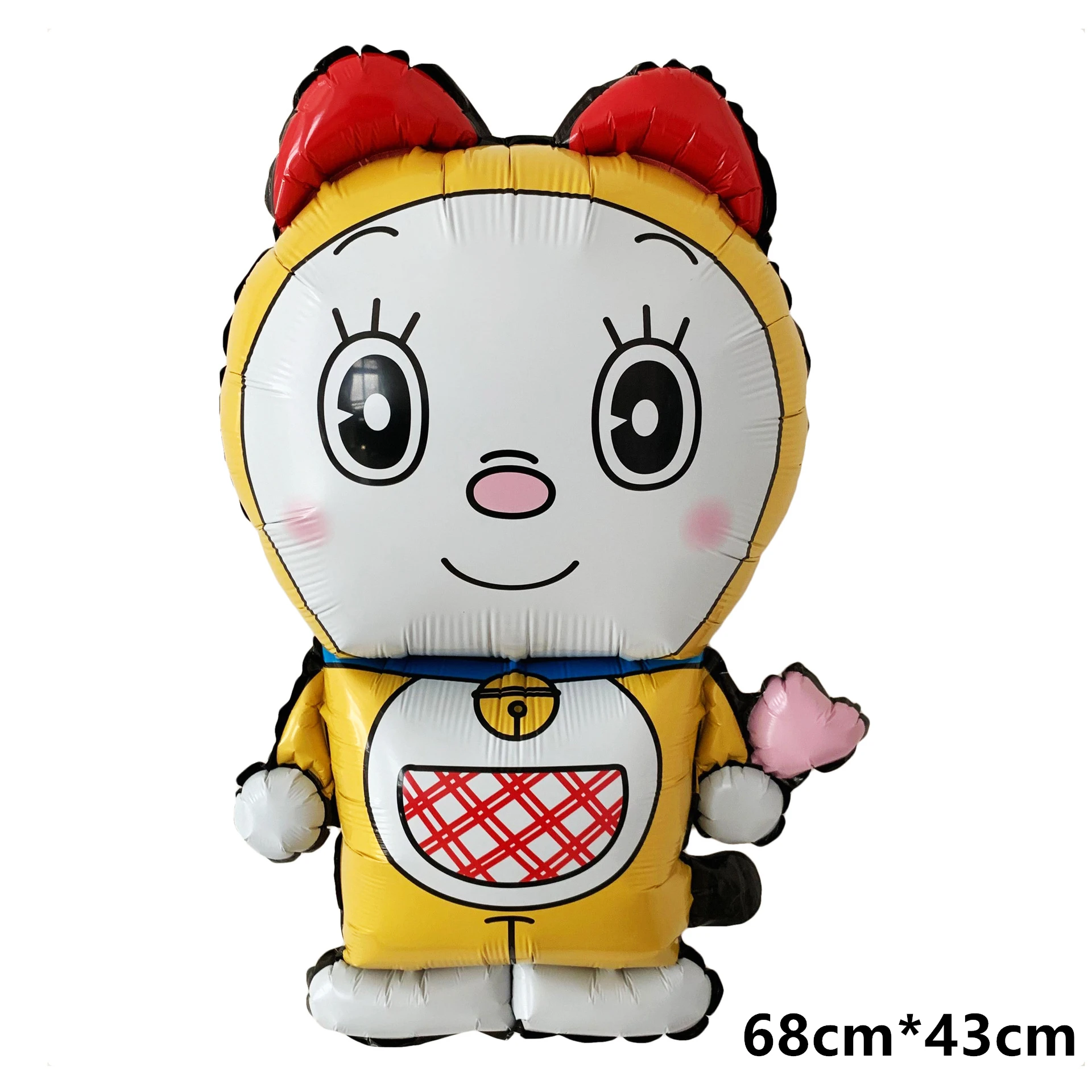 Globos de aluminio de Doraemon, dibujos animados de gato azul, globos de látex, pancarta de ...