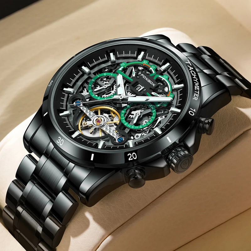 2022-FOXBOX-Men-Watch-Mechanical-Wristwatch-Silicone-Strap-Fashion ...