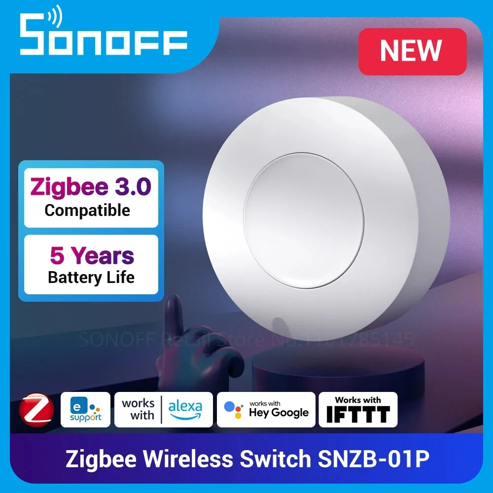 SNOFF-Zigbee-Wireless-Switch-SNZB-01P-Smart-Scene-Two-way-Contol-Home ...