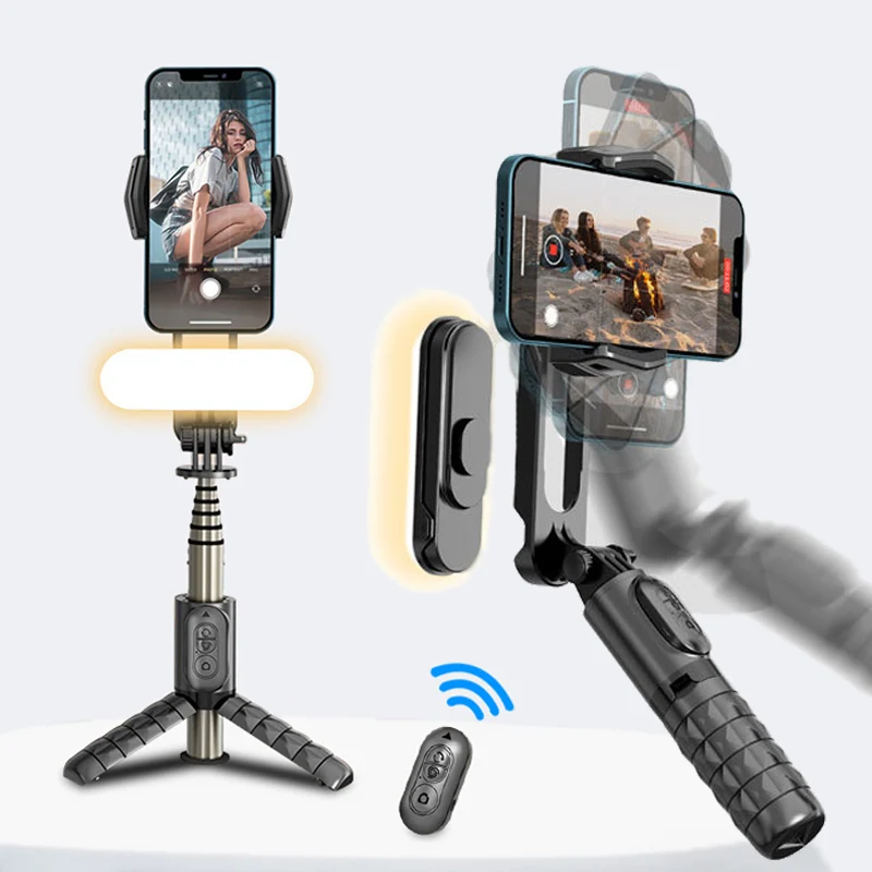 Gimbal-Estabilizador-para-Celular-Smartphone-Selfie-Stick-Luz-de ...