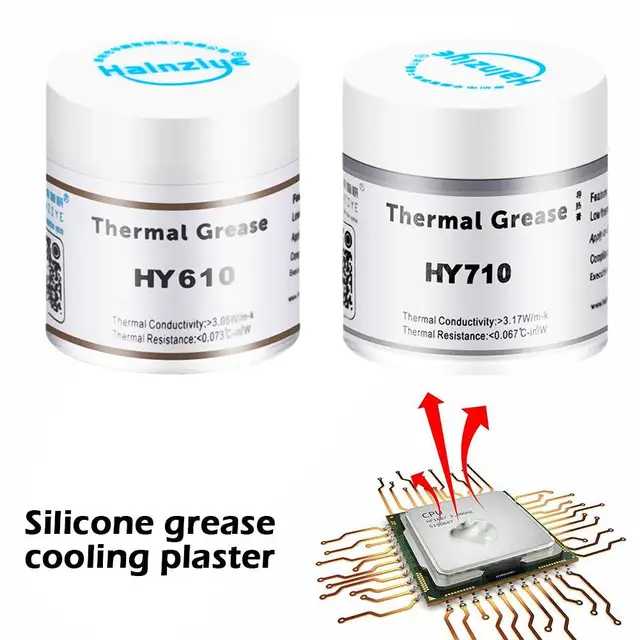 Paste Thermal Halnziye Silver Thermal Paste - 10g High Performance CPU ...
