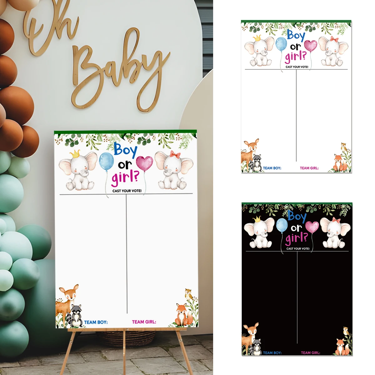 Boy-or-Girl-Gender-Reveal-Voting-Game-Poster-Board-with-Stickers-Baby ...