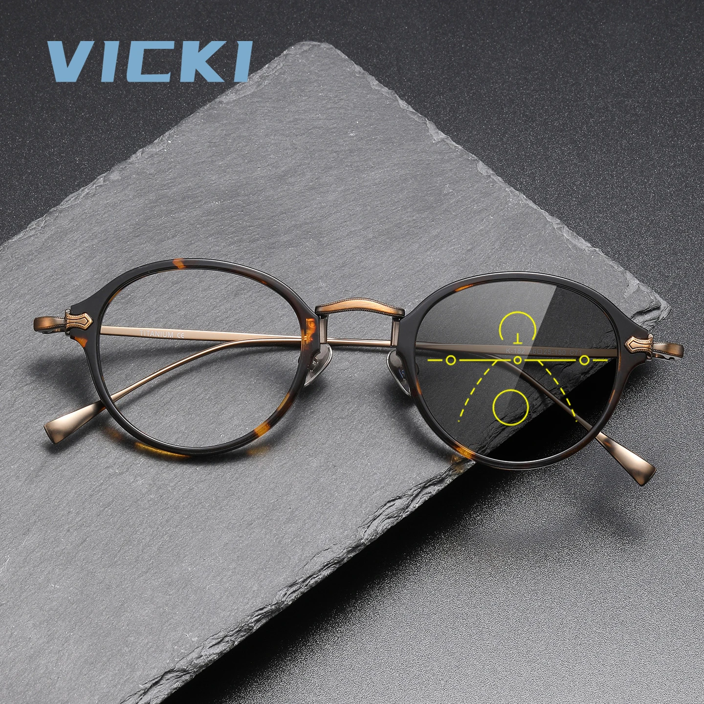 VICKI New Men's and Women's Ultra-light Fashionable Glasses with ...