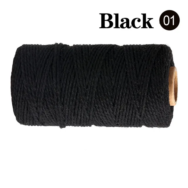 2mm 100M Cotton Macrame Cord Rope Bohemia Wedding Crafts DIY Twine ...