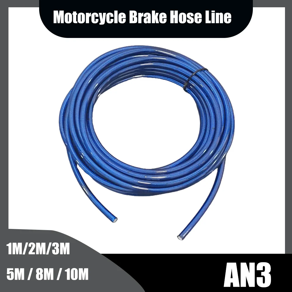 AN3-1M-10M-Motorcycle-Braided-PVC-Stainless-Steel-Brake-Pipe-Line-Hose ...
