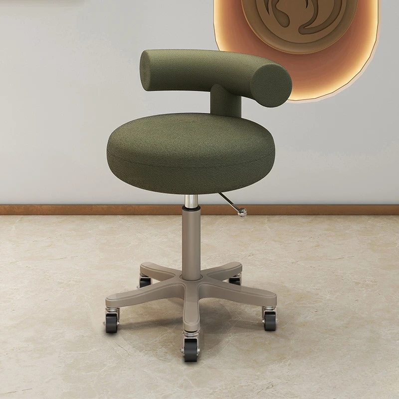 Lumbar Support Beauty Stool Heavy Duty Adjustable Chair with 5 Silent ...