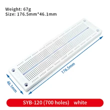 Syb 46 120 170 Breadboard 270 400 700 750 830 1600 Mb-102 Solderless ...