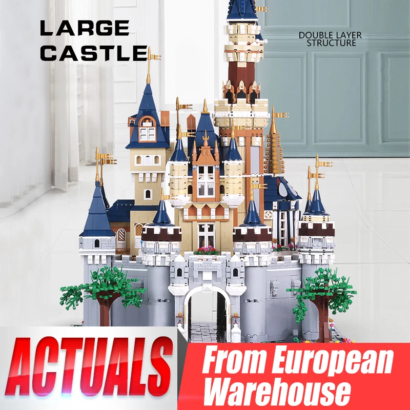 Mould King 16008 Movie Toys Compatible 71040 Cinderella Princess Castle ...