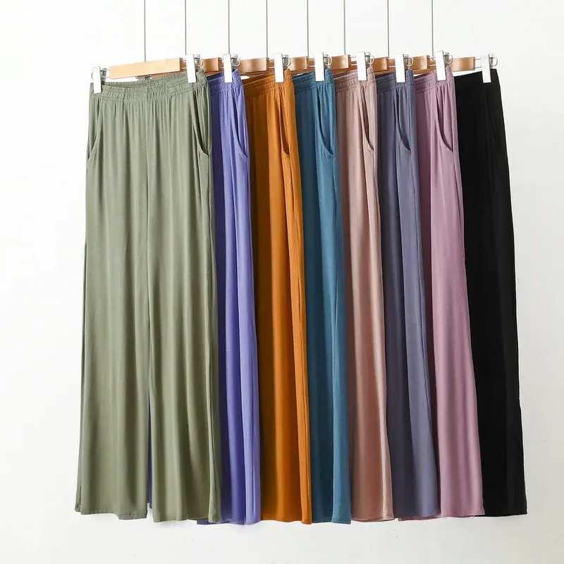 XL-to-8XL-Modal-Pocket-Loose-Pants-Spring-summer-Casual-Wide-Leg-Pants ...