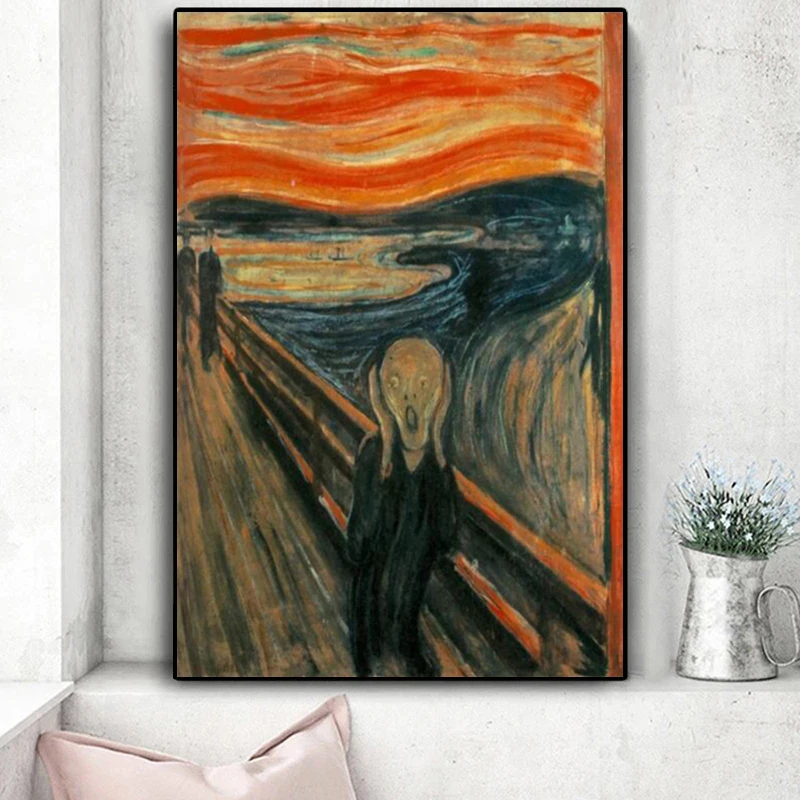 Edvard-Munch-The-Scream-pinturas-en-lienzo-famosas-cartel-de-grito-cl ...