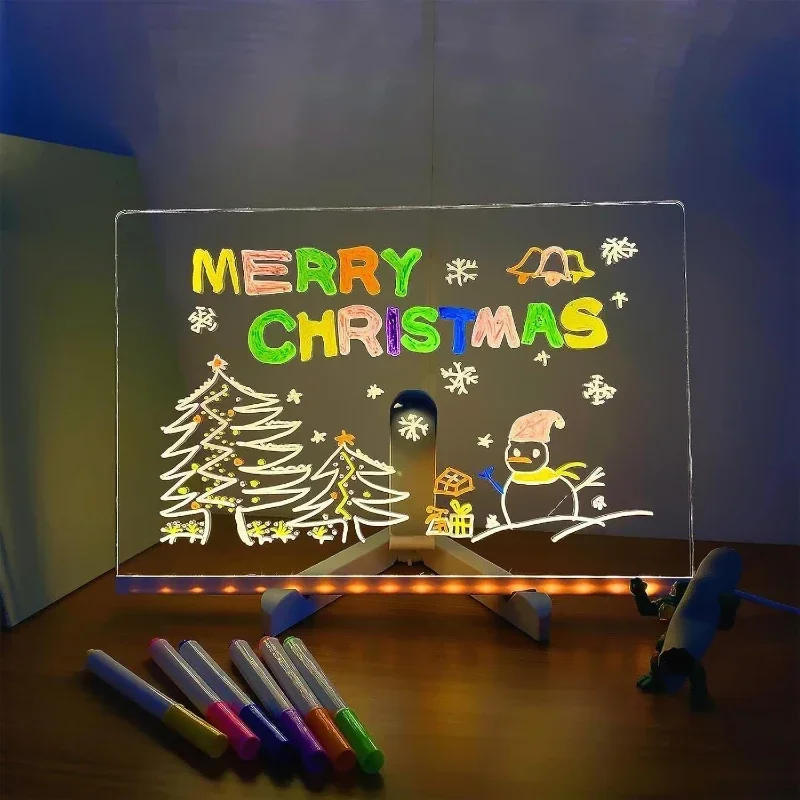 Drawing LED Board with Light USB Powered Erasable Note Board ...
