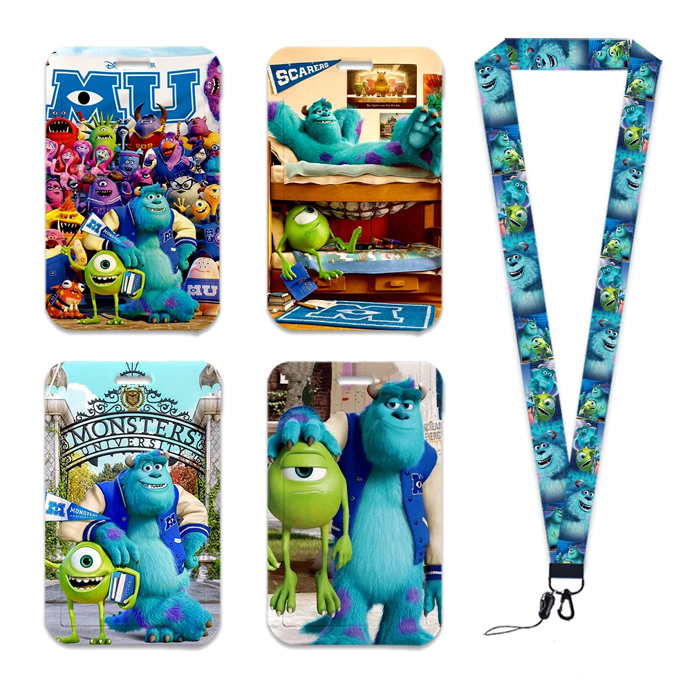 Disney Monsters University Card Case Lanyard ID Badge Holder Strap ...