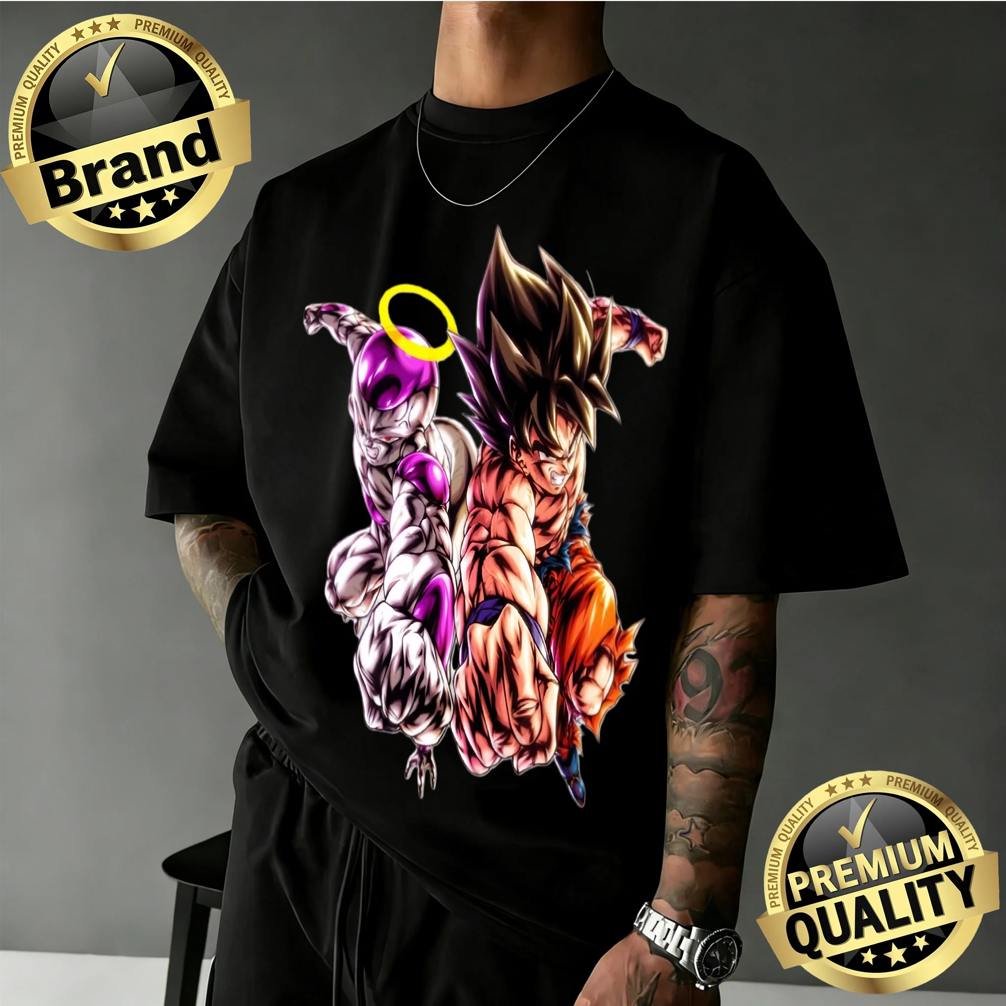 2026 Summer Dragon Ball Z 100% Cotton Oversized T-shirt for Men Women ...