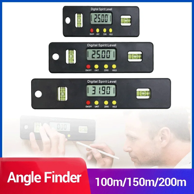 digital-protractor-Angle-Finder-inclinometer-100mm-150mm-300mm ...