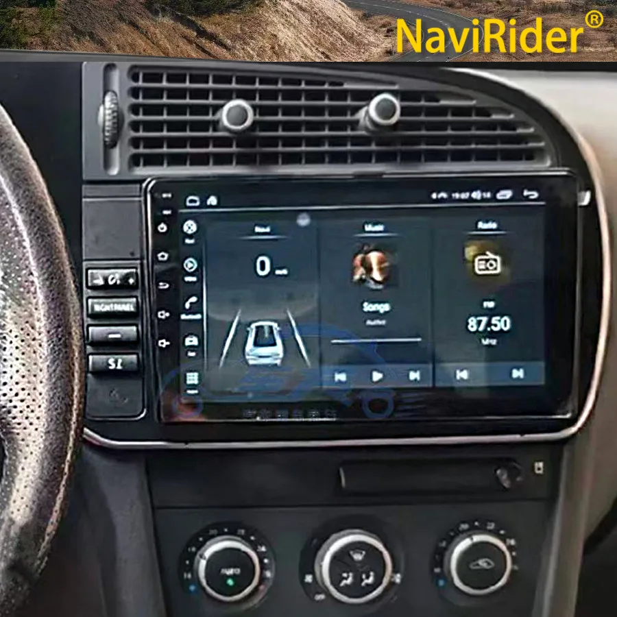 Android 15 2 Din Car Radio For SAAB 9-3 93 2007 2008 DVD Player Head ...
