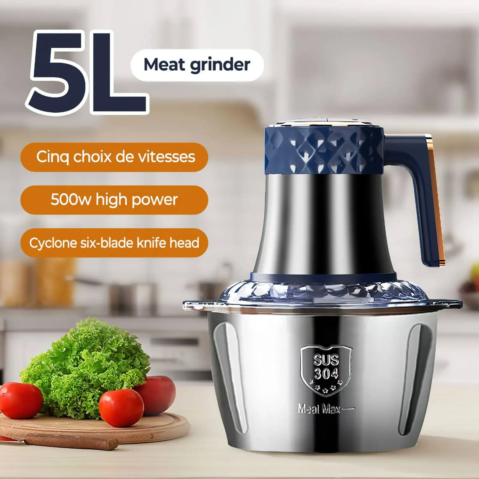 Electric-Meat-Grinders-5L-Food-Crusher-6S-Stainless-Steel-Multifunctional-Vegetable-Slicer ...
