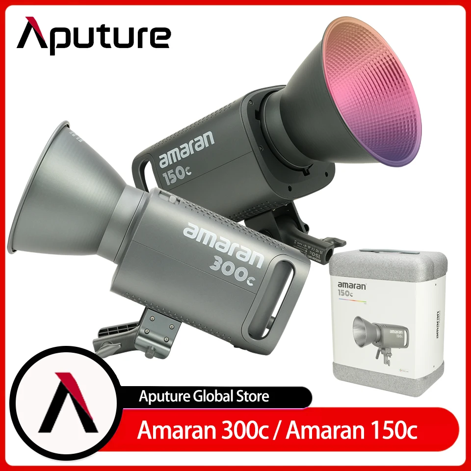 Aputure Amaran 150c/Amaran 300c Video Light 2500-7500K RGBWW Full-color LED COB Photography ...