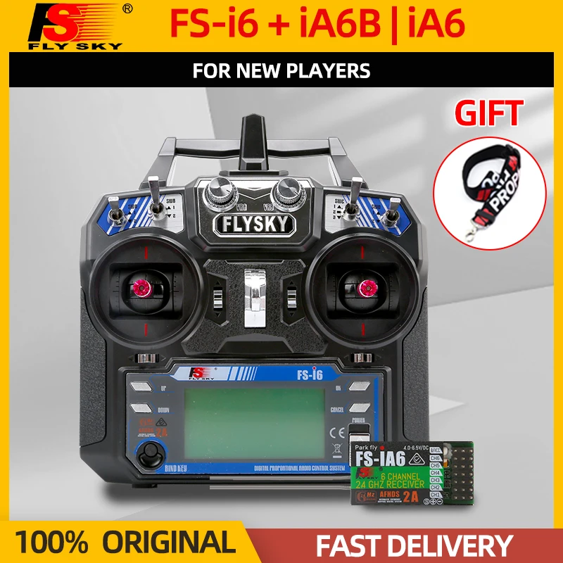 FLYSKY-FS-i6-i6-2-4G-6CH-AFHDS-2A-Radio-Transmitter-iA6B-iA6-Receiver ...