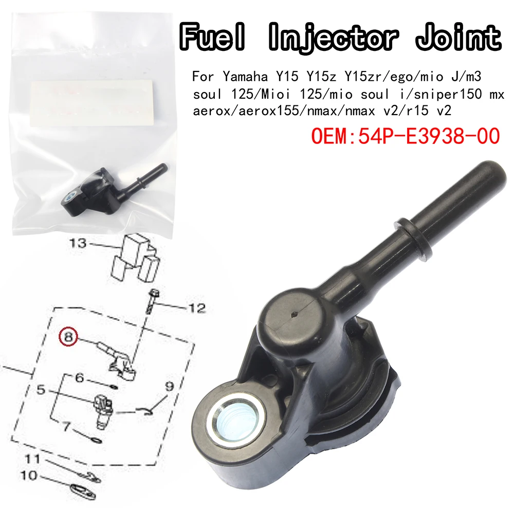 Fuel-Injector-Joint-Joint-Comp-Injector-For-OEM-54P-E3938-00-Yamaha-NEO ...
