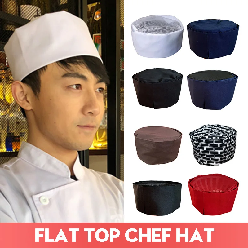 Kitchen-Chef-Hat-Unisex-Chef-Waiter-Uniform-Cap-Cooking-Bakery-BBQ ...