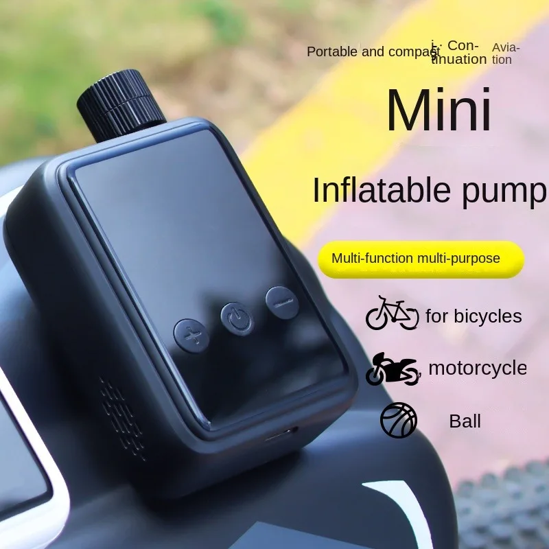 Portable-Bicycle-Pump-Bike-Pump-Electric-120-PSI-Mini-Tire-Pump-with ...