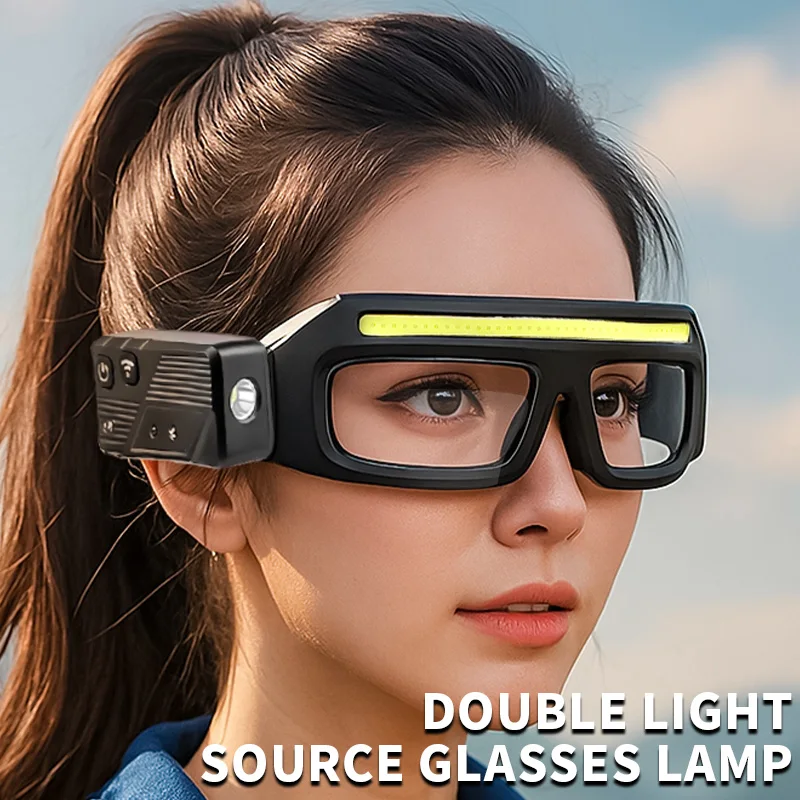Nueva luz de gafas multifuncional XTE con carga tipo C, faro de ...