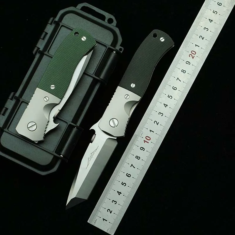 LEMIFSHE-New-CQC7-Folding-Knife-AUS-10-Blade-Titanium-Micatta-Handle ...