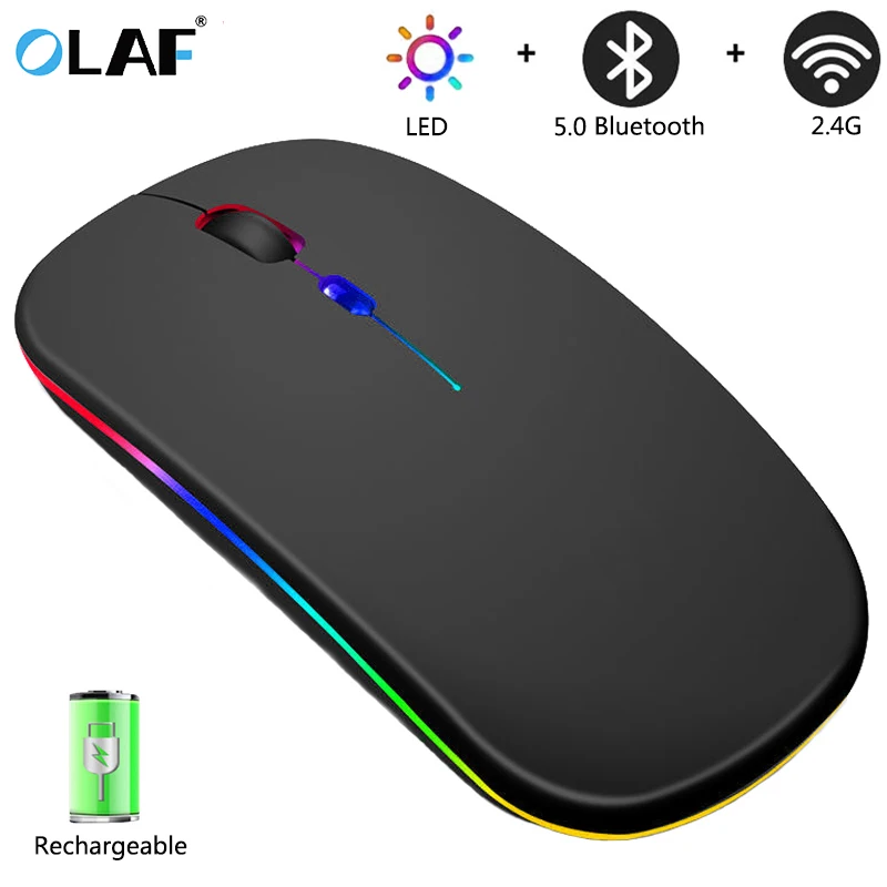 Wireless-Mouse-Bluetooth-Mouses-with-USB-Rechargeable-for-Computer ...