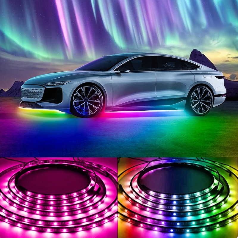 Luz-LED-de-ne-n-debajo-de-la-parte-inferior-del-coche-luz-inferior ...