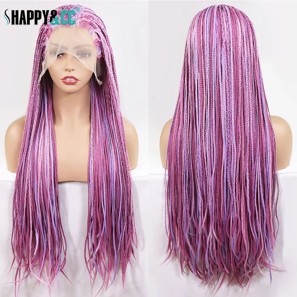 Highlight-Pink-Lace-Front-Box-Braided-Wigs-for-Women-Knotless-Goodess ...