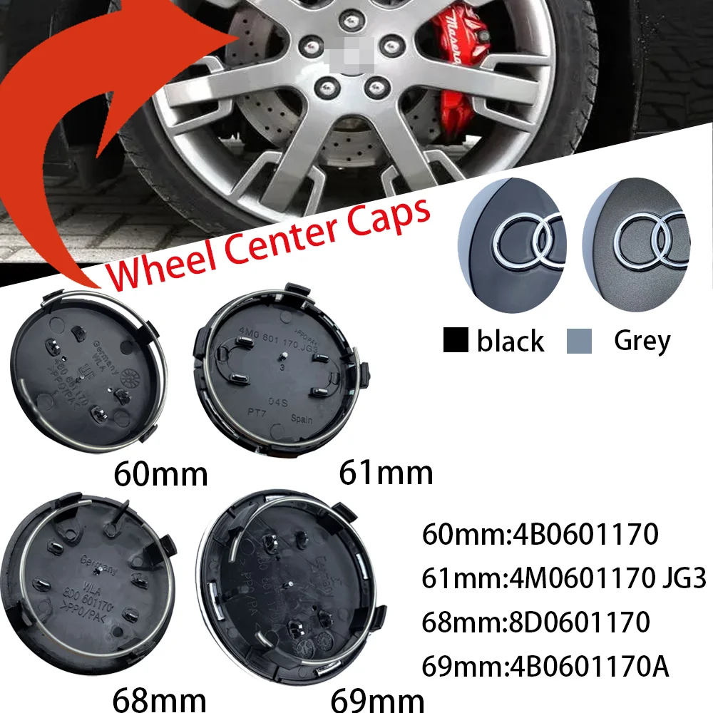 20pcs 60mm 61mm 69mm Car Styling Wheel Center Cap Hub Covers Badge ...