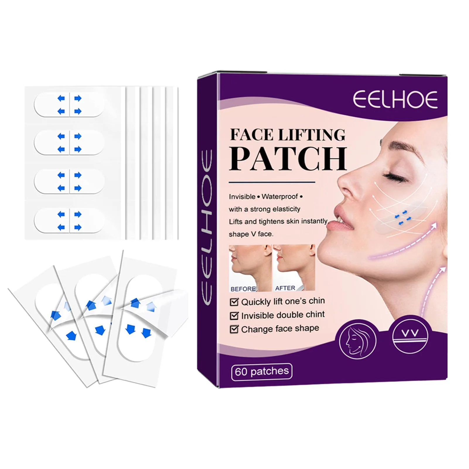 Face Lift Tape Face Lift Stickers Flexible Comfortable To Wear Use ...