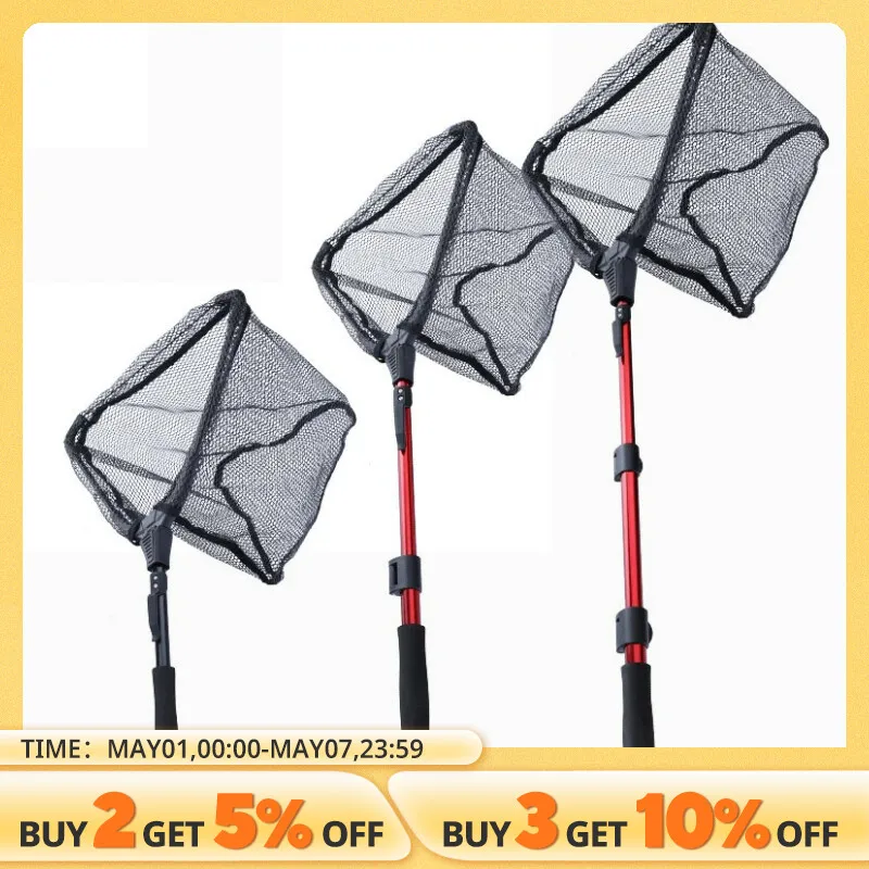 Sougayilang-95cm-112cm-Collapsible-Fishing-Net-Aluminum-Alloy-Handle ...