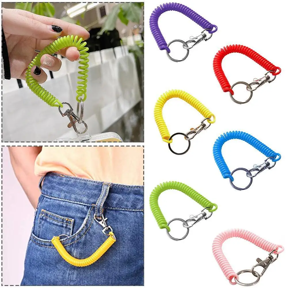 Spring-Elastic-Coil-Plastic-Spring-Rope-Tactical-Retractable-Spring ...