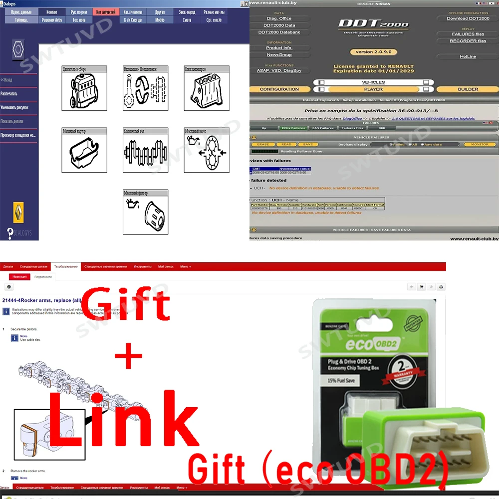 For-Renault-SOFTWARE-DDT2000-Impact-2019-10-Dialogys-V4-9-Absolutely-All-Repair-Manuals ...