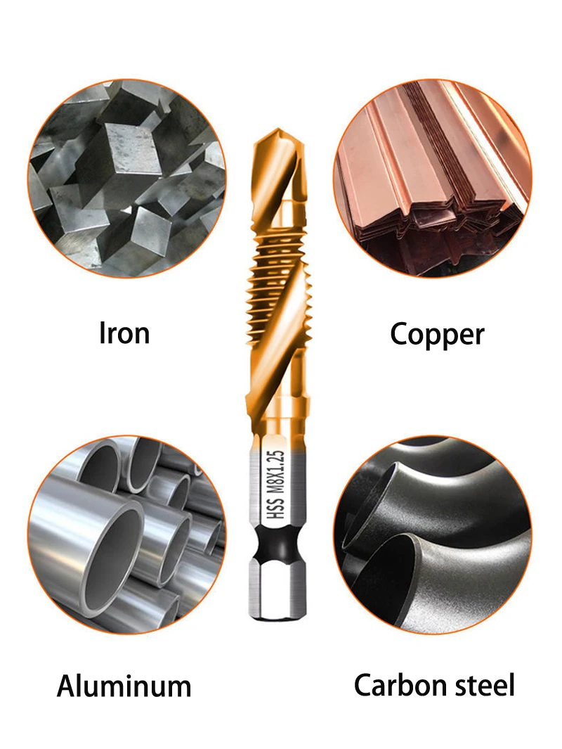 FILIERE - BUSE DE FILAGE - TARAUD,Y-4-M4--Nouveau titane taraud foret ...